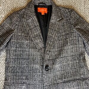 Joe Fresh | Jackets & Coats | Joe Fresh 34 Length Black White Plaid ...